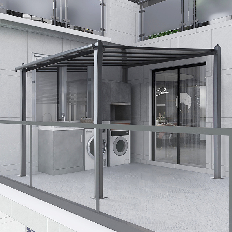 transparent pergola roof